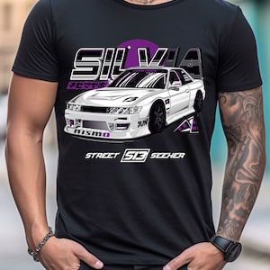 Drift-ready Silvia S13 Tee JDM Street Racing Shirt Tuner Car Enthusiast ...
