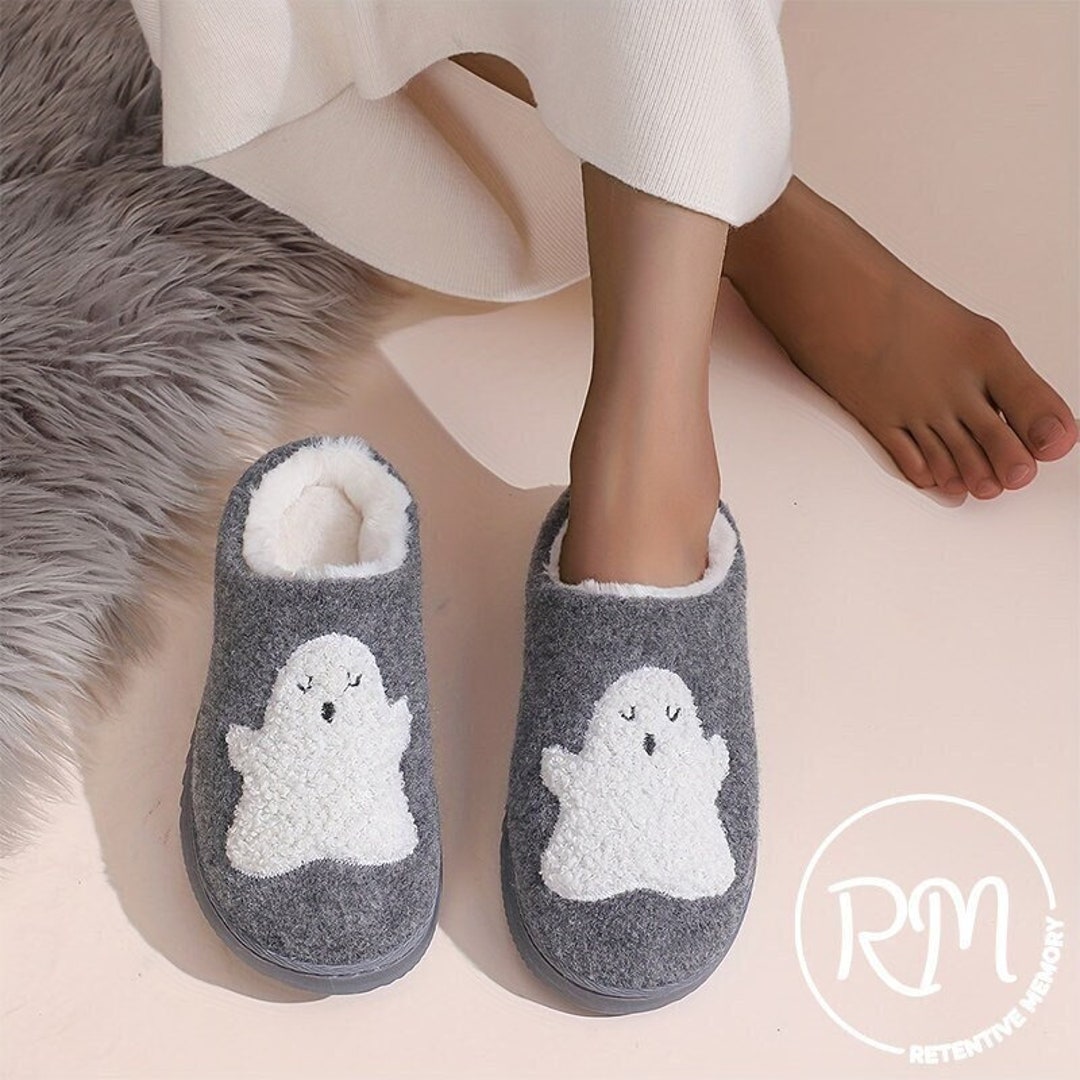 Cartoon Ghost Halloween Slippers Halloween Slippers Spooky - Etsy
