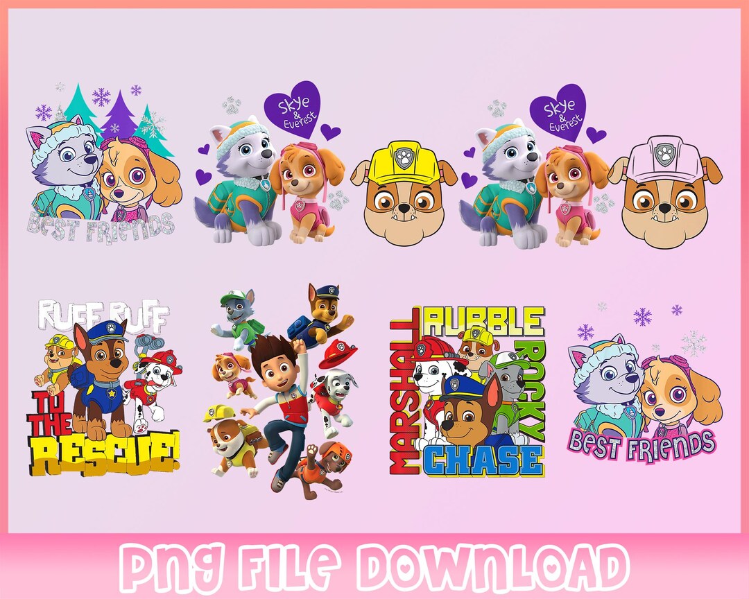 9 File Paw Patro Designs Bundle Layered Items Digital Vector Cut File ...