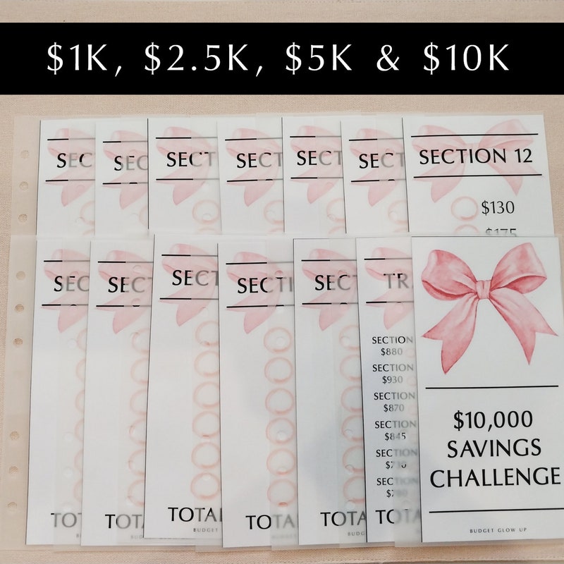 Savings Challenge Bundle - Etsy