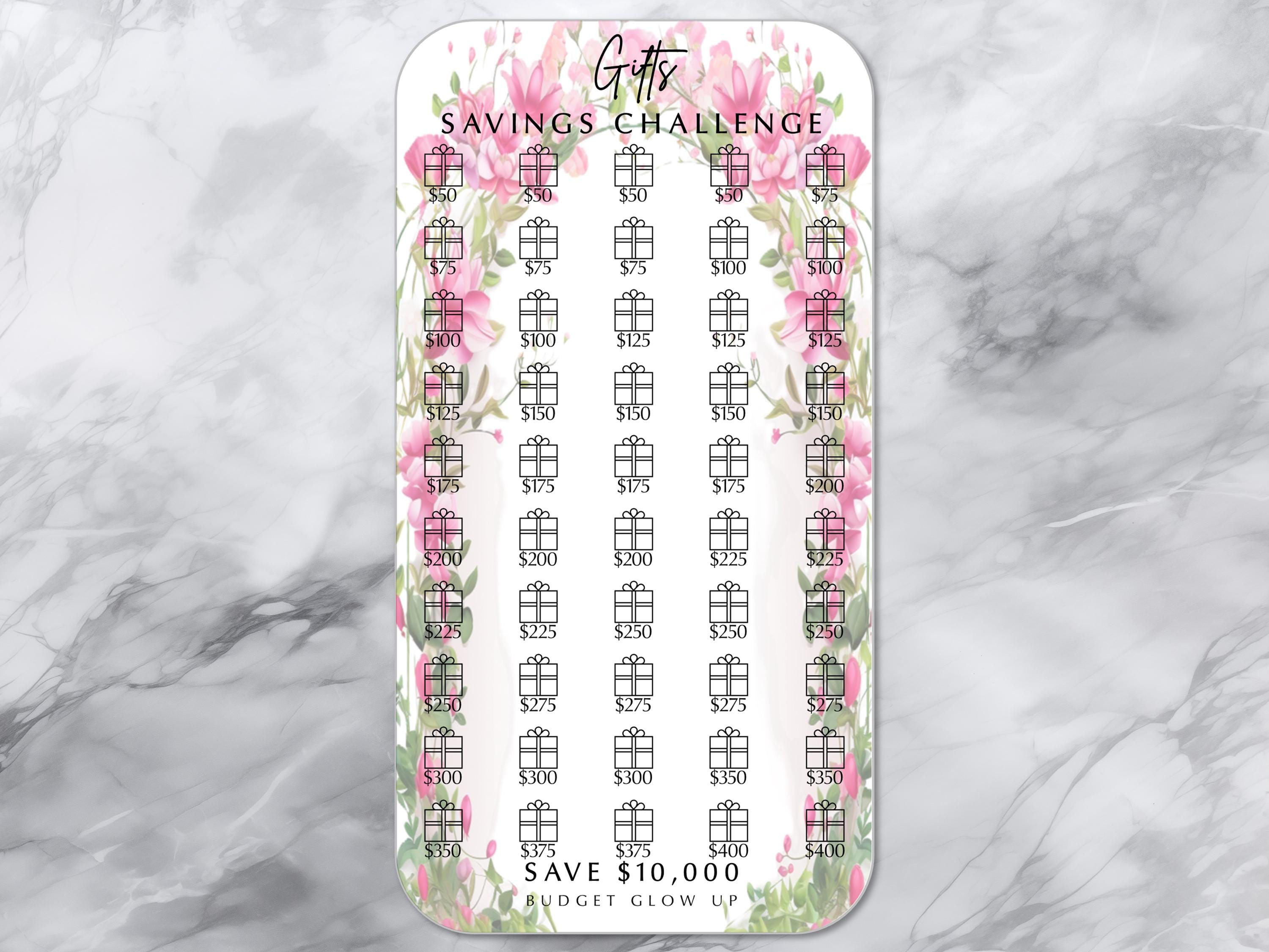 Gifts Savings Challenge Card & Zip up Wallet Choose From 250 up to ...