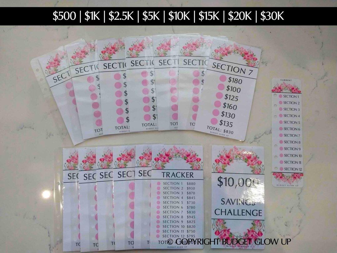 Savings Challenge Bundle | 1K - 30K Savings Goal | Savings Challenge ...