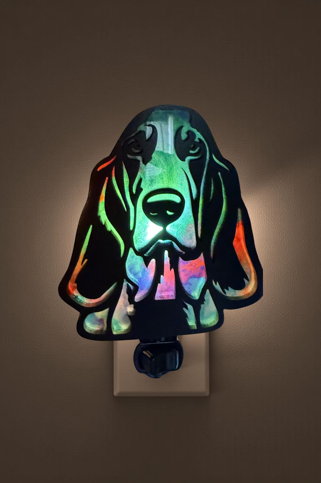 Basset Hound Handmade Wood & Acrylic Dog Night Light Dog Lover Gift - Etsy