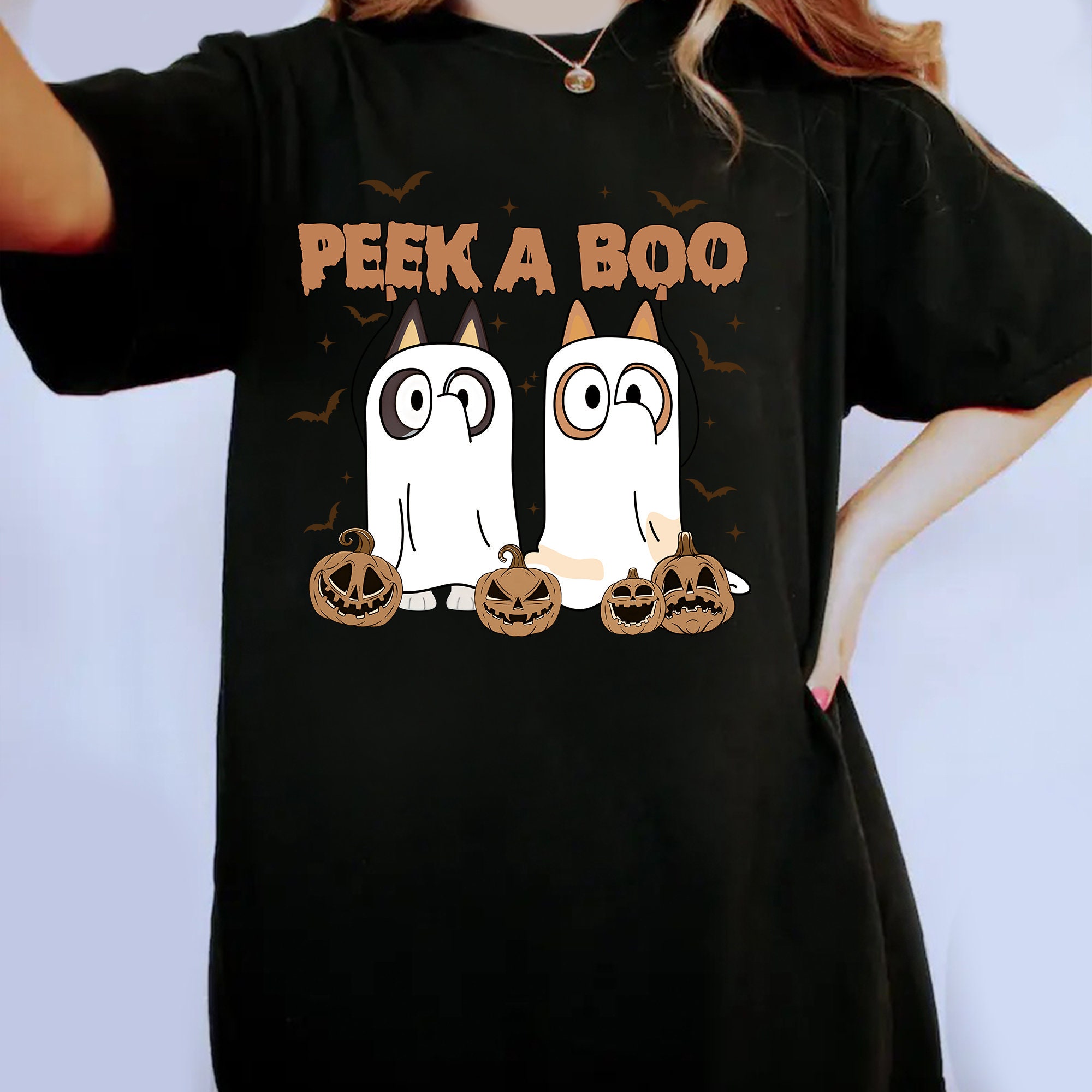 Peek A Boo Bluey and Bingo PNG Bluey Cute Ghost Halloween - Etsy Australia