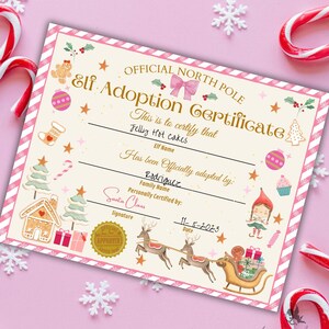Elf Adoption Certificate, Elf Games, Christmas Games, Elf Activities ...