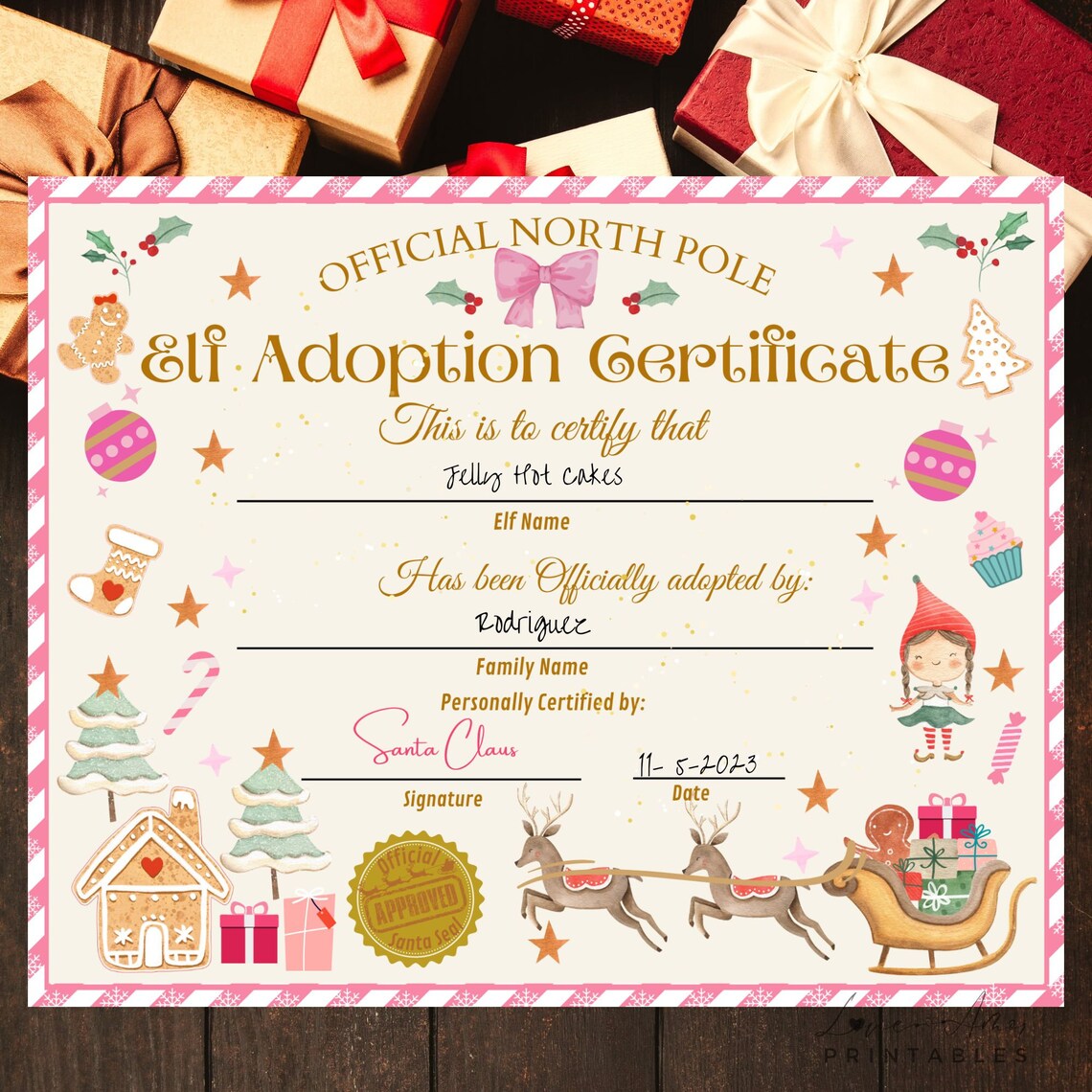 Elf Adoption Certificate, Elf Games, Christmas Games, Elf Activities ...