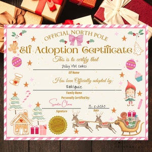 Elf Adoption Certificate, Elf Games, Christmas Games, Elf Activities ...