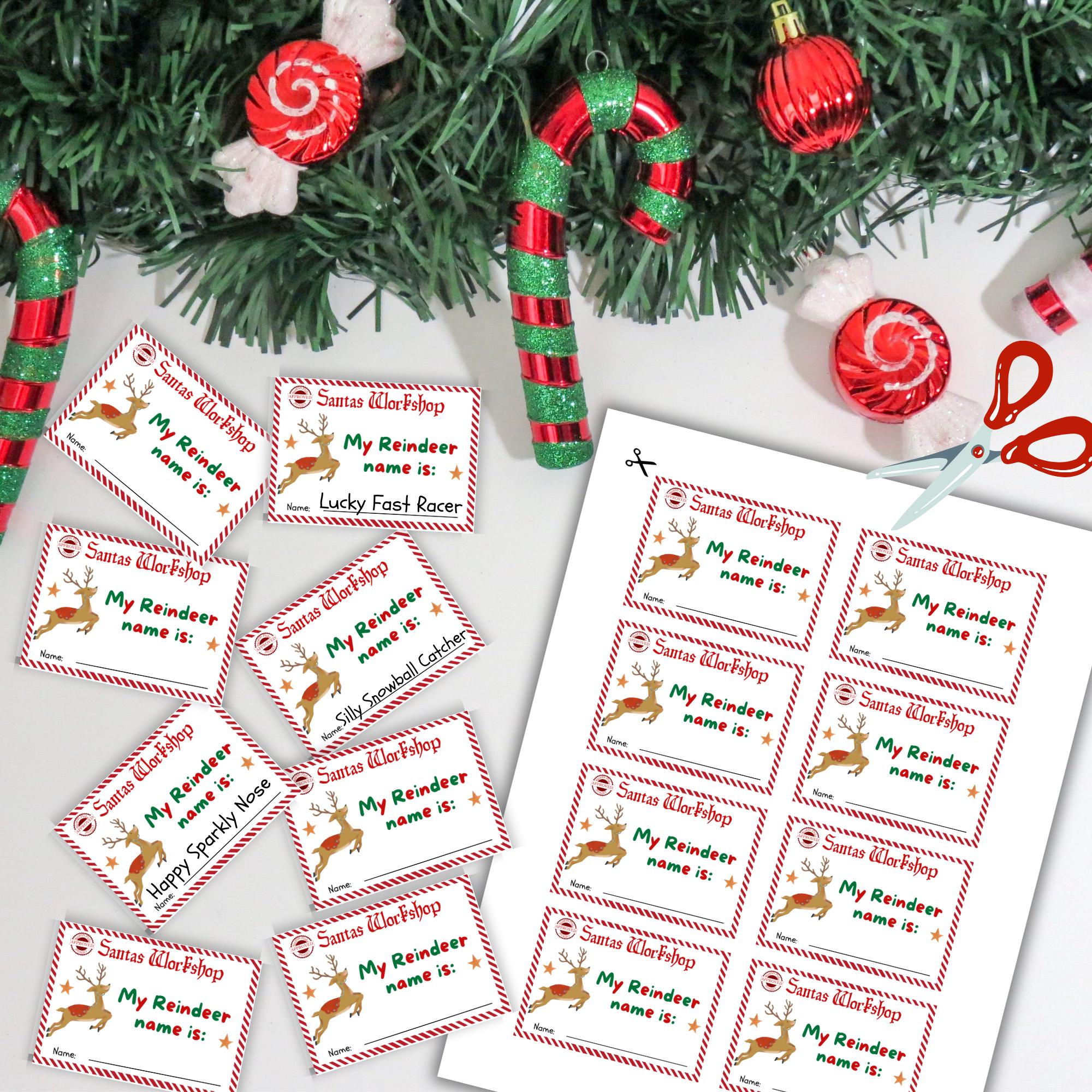 Reindeer Games, Reindeer Printable, Christmas Games, Christmas ...