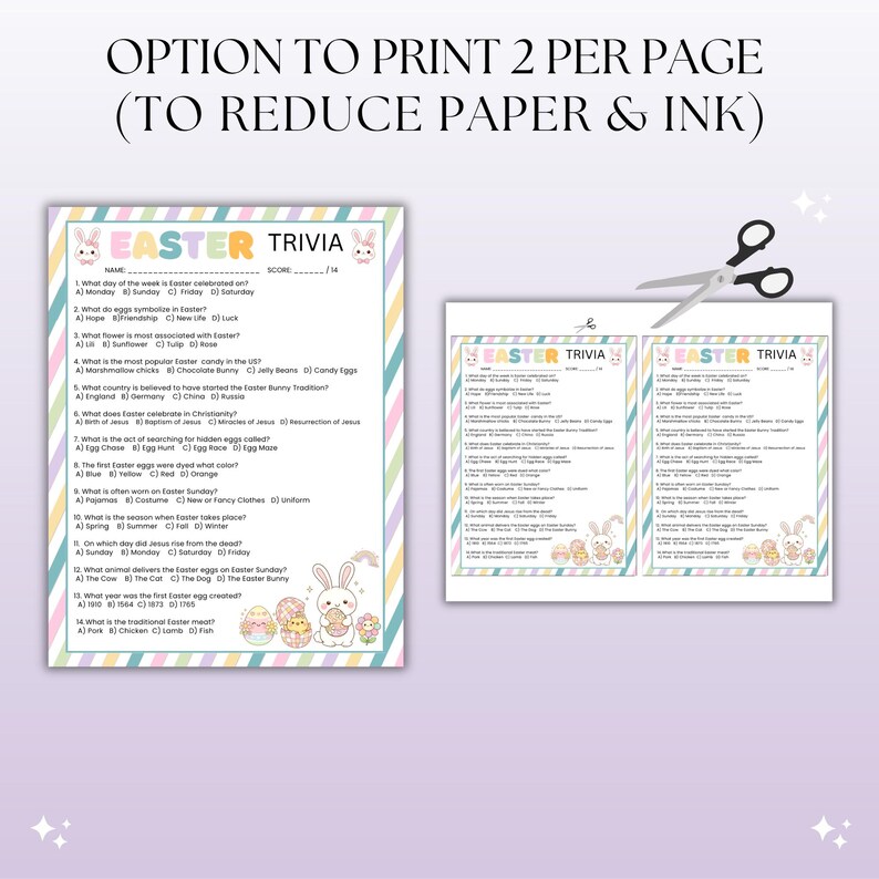 Easter Trivia Quiz, Easter Party Games, Easter Trivia, Easter Party ...