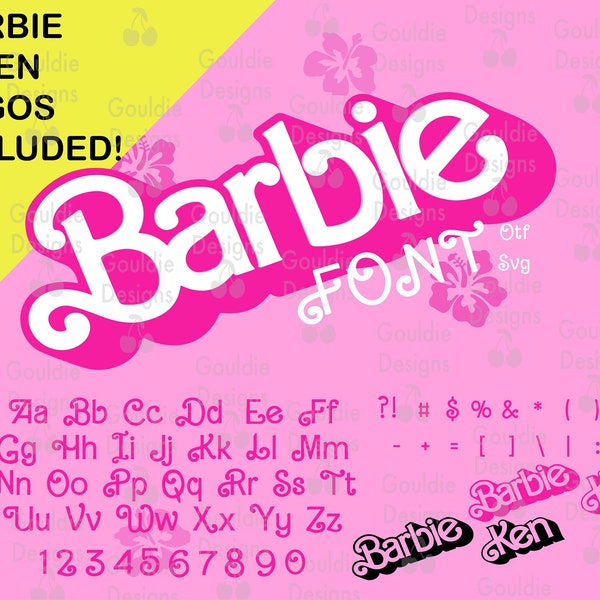 Barbie Font - Etsy