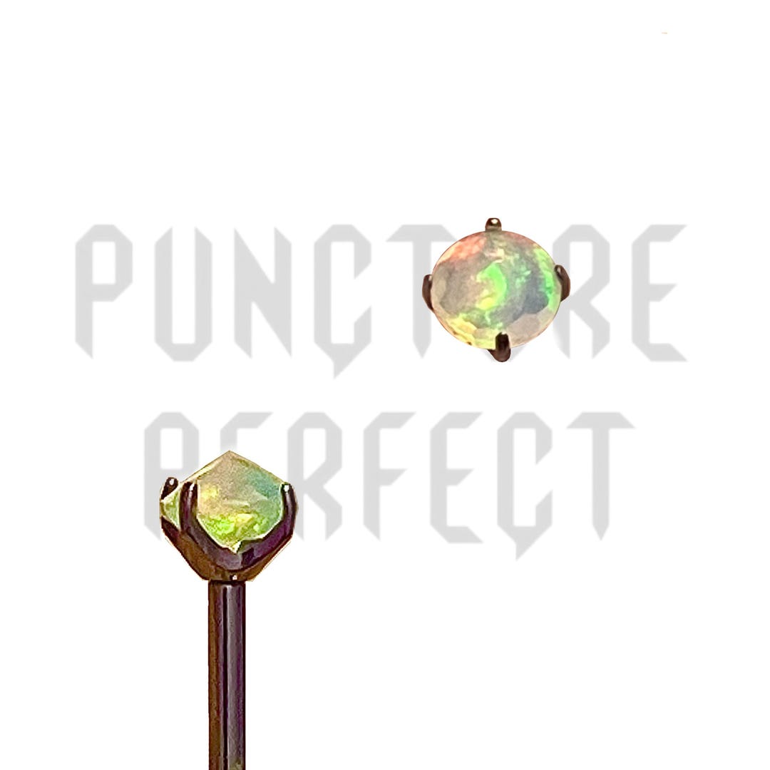 F136 Titanium Scepter Set Welo Opal Threaded End for Labret Curved ...