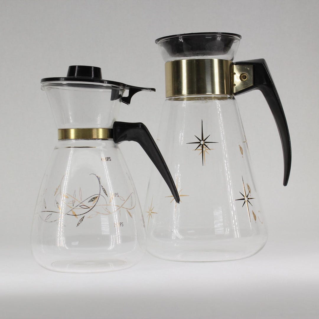 VINTAGE MCM Coffee Carafes. Pyrex and Tricolette. Choose From 2. - Etsy
