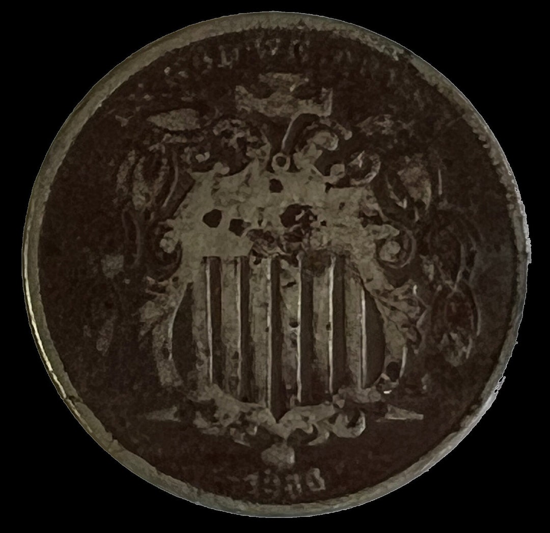 1866 Union Shield Nickel. Rare Coin. Vintage. - Etsy
