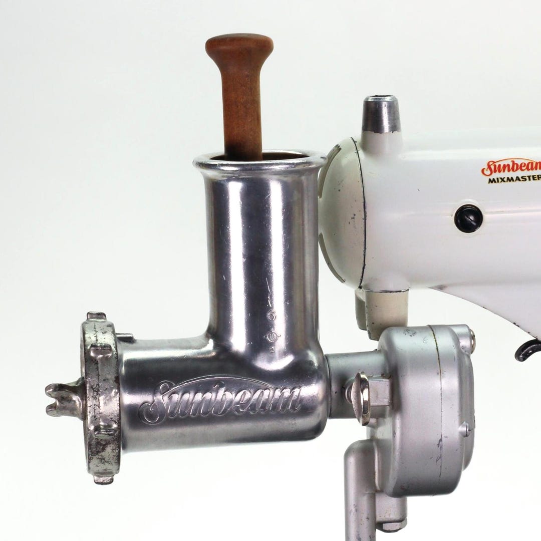 VINTAGE Sunbeam Mixmaster Meat Grinder With Power Transfer Unit ...