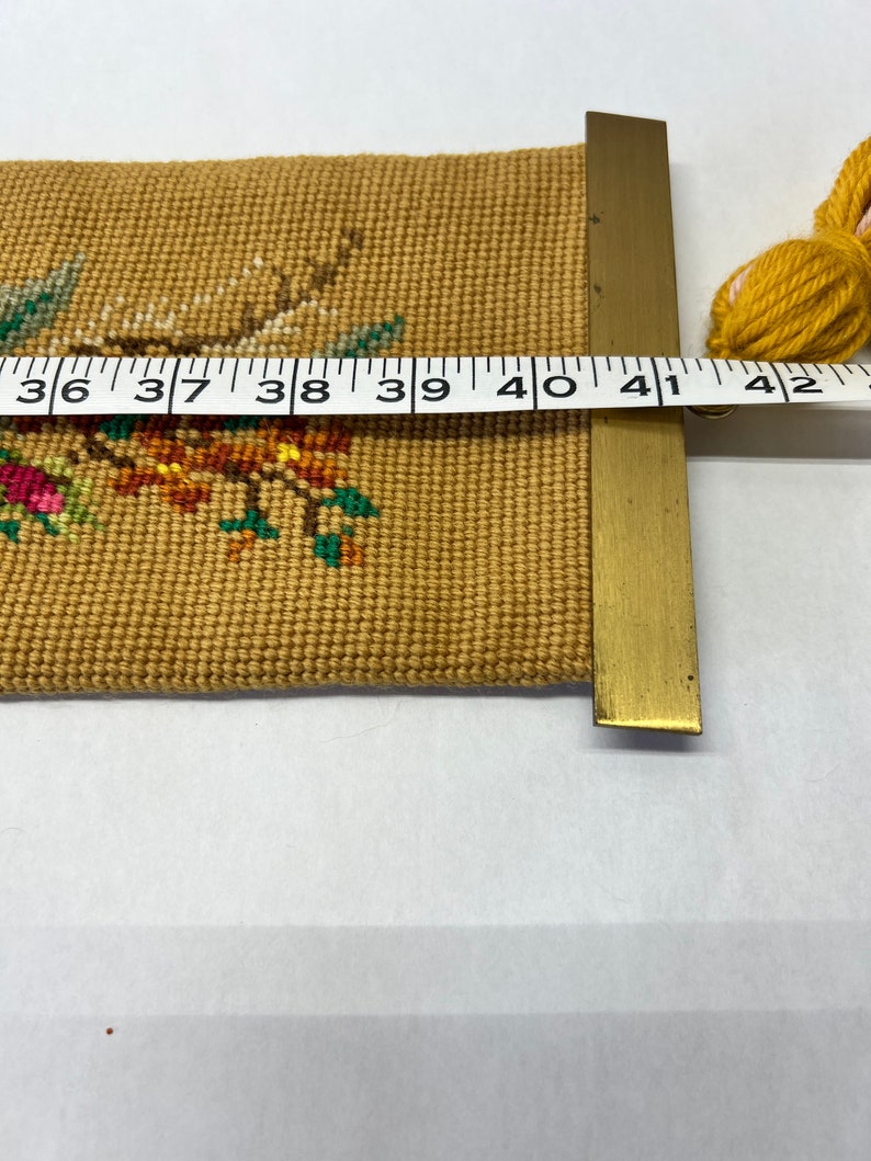 VINTAGE 1970's Hand Stitched Victorian-style Needlepoint Bell Pull - Etsy