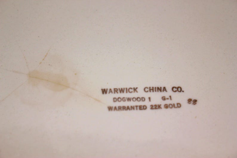 VINTAGE Warwick China Company- Dogwood 1 Pattern- 14" Platter - Etsy