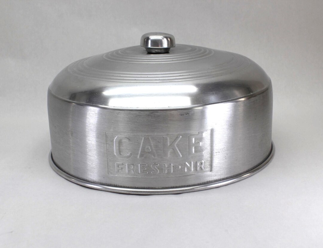 VINTAGE MCM Cake Fresh-nr Aluminum Cake Dome. - Etsy