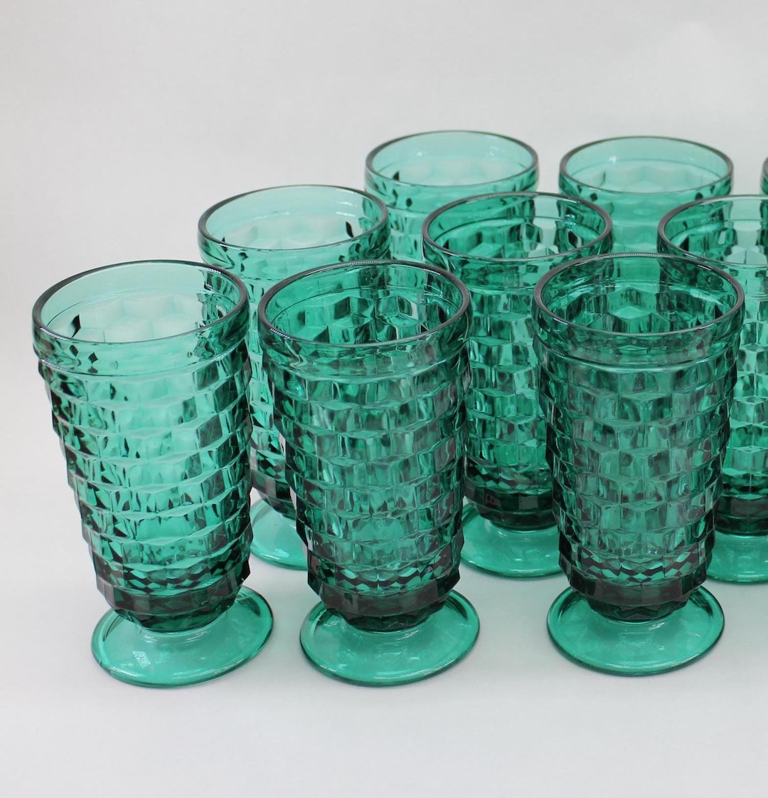 VINTAGE Colony Iced Tea Glasses- Whitehall Teal. Set of 6. - Etsy