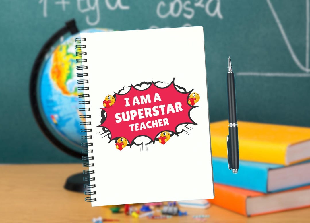 I Am A Superstar Teacher Spiral Notebook – Ruled Line Journal - Etsy
