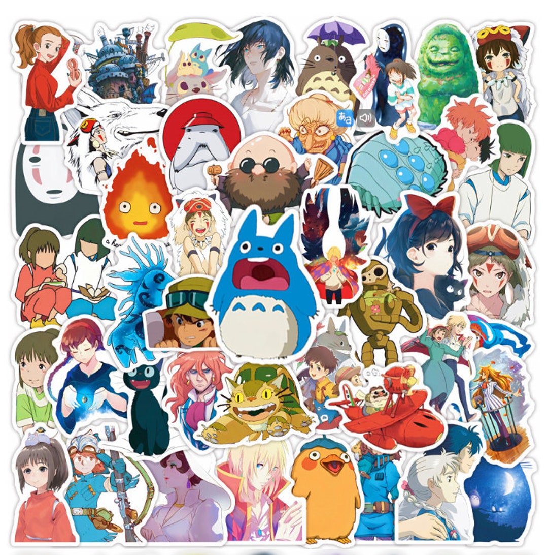 Cartoon Ghibli Hayao Miyazaki Anime Stickers DIY Kids - Etsy