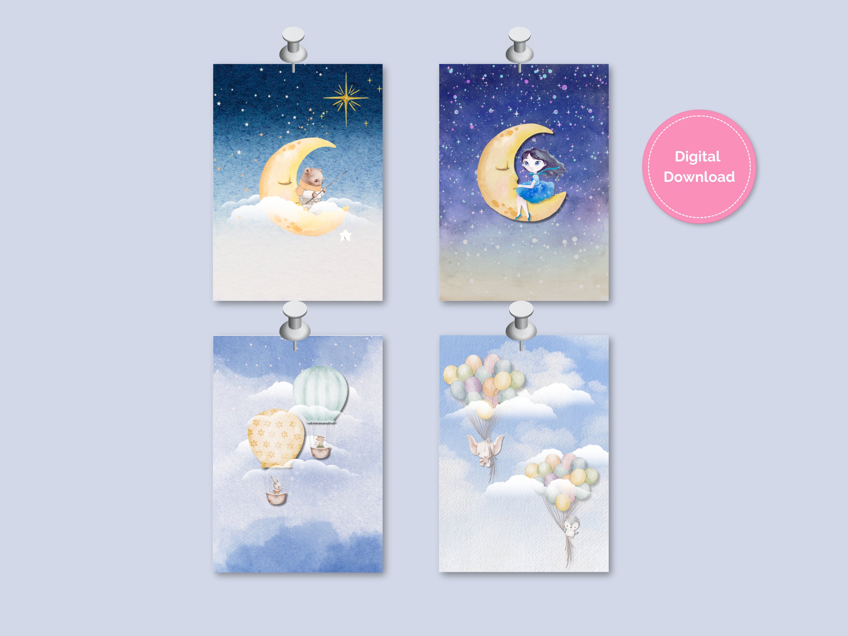 Printable Sky Themed Journal Covers - Etsy