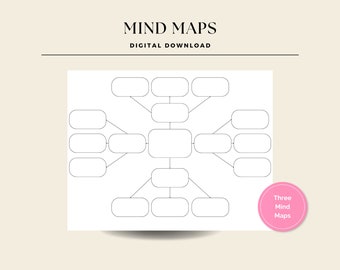 Printable Mind Map Templates - Etsy