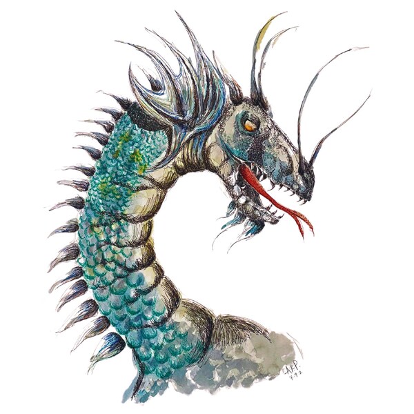 Hand Painted Dragon - Etsy