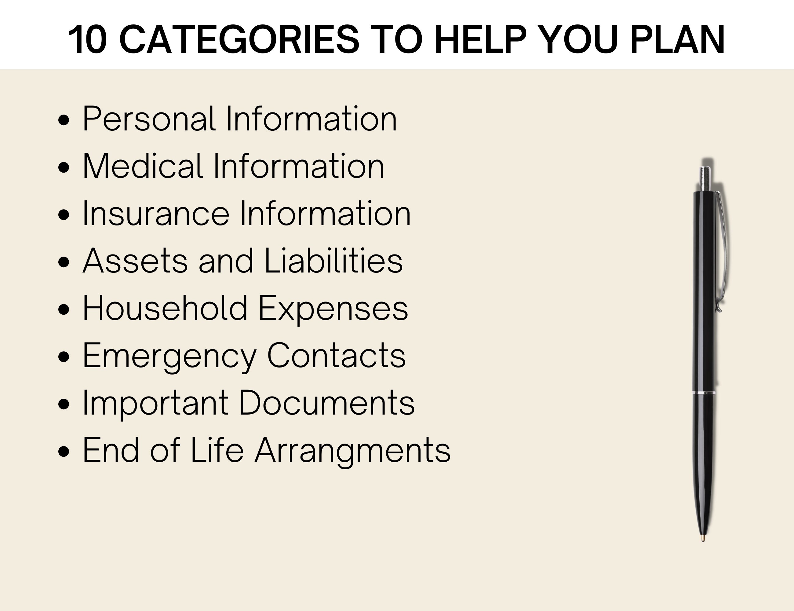 Printable Emergency Binder in Case of Emergency Emergency Planner ...