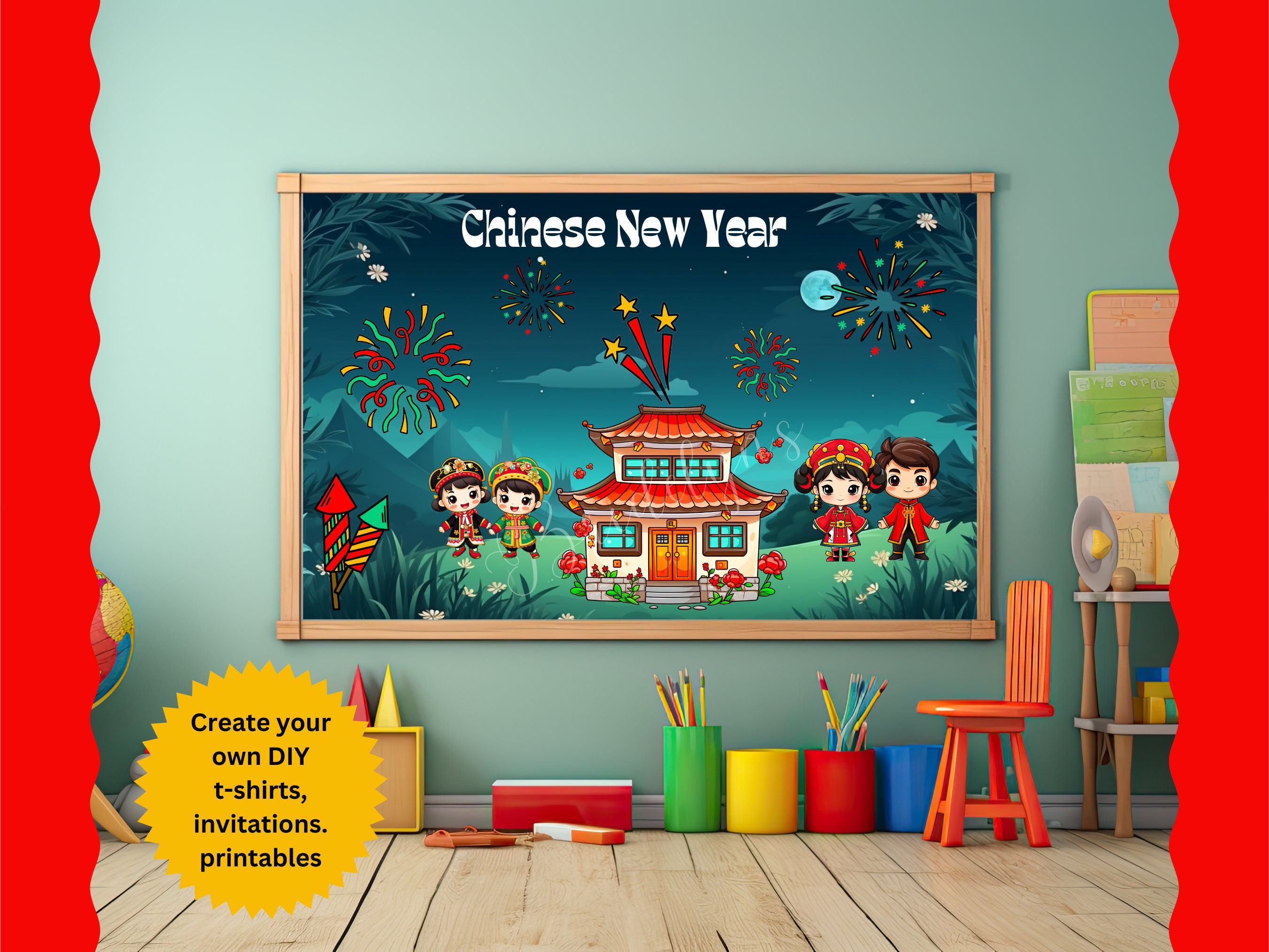 Chinese Clipart Bundle, China Clipart, Asian Clipart, Dragon Clipart ...