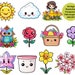 Cute Spring Clipart Bundle, Kawaii Spring Clipart, Flower Clipart ...
