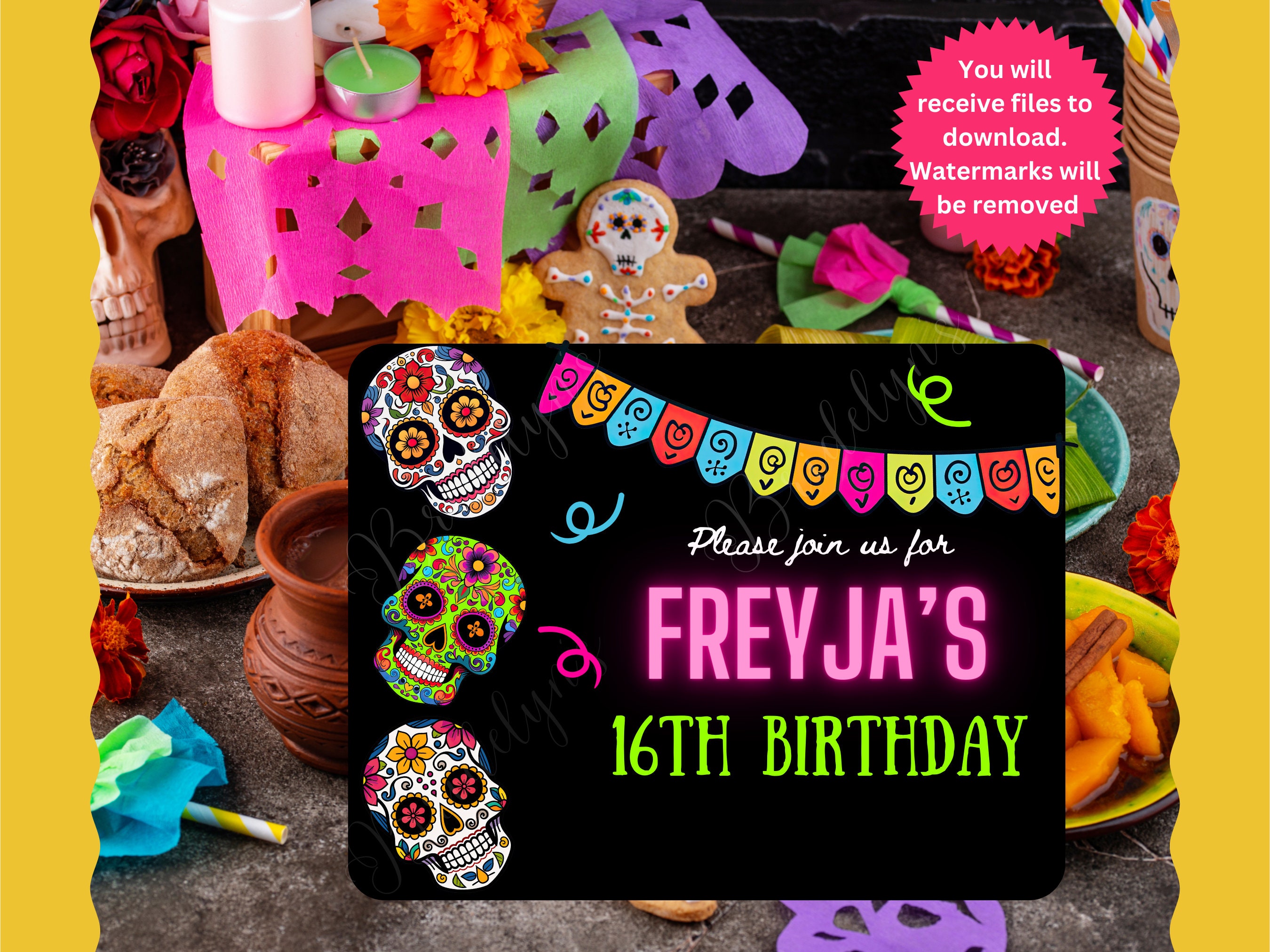 Cute Day of the Dead Clipart Bundle, Kawaii Dia De Los Muertos Images ...