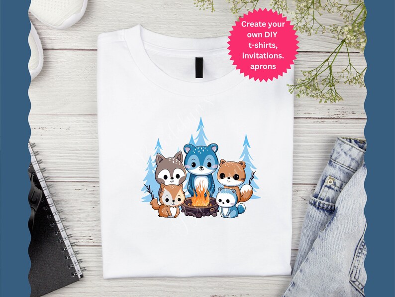 Cute Winter Clipart Bundle, Kawaii Snowy Images, Adorable Frosty ...