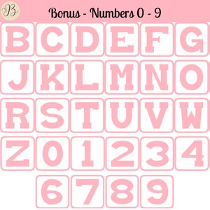 Baby Block Alphabet Clipart Bundle, Printable Block Alphabet, Child ...