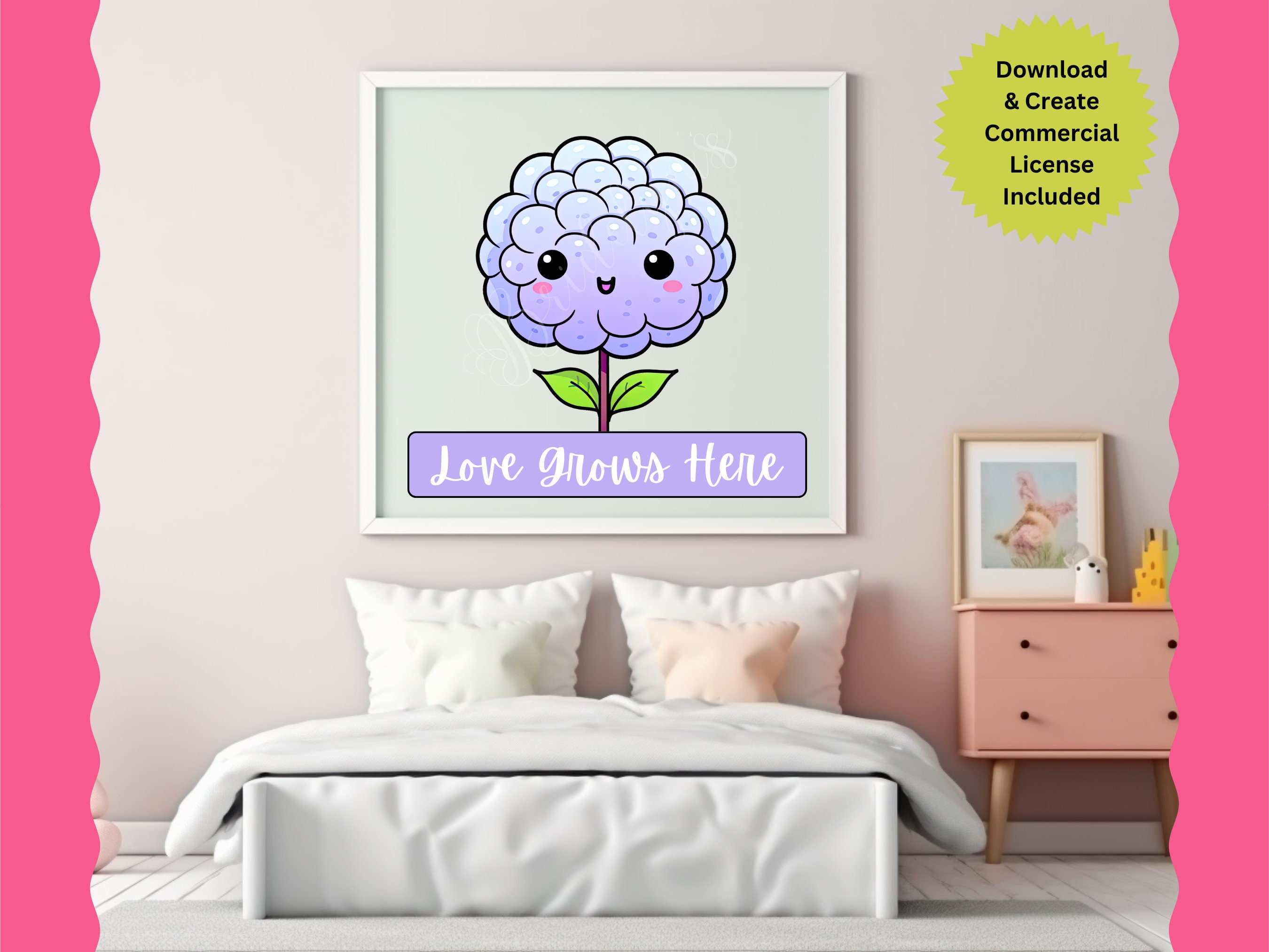 Cute Spring Clipart Bundle, Kawaii Spring Clipart, Flower Clipart ...