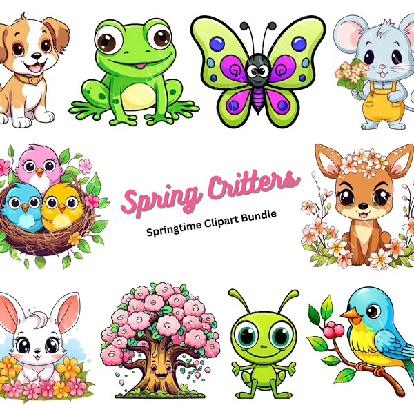Spring Clip Art - Etsy