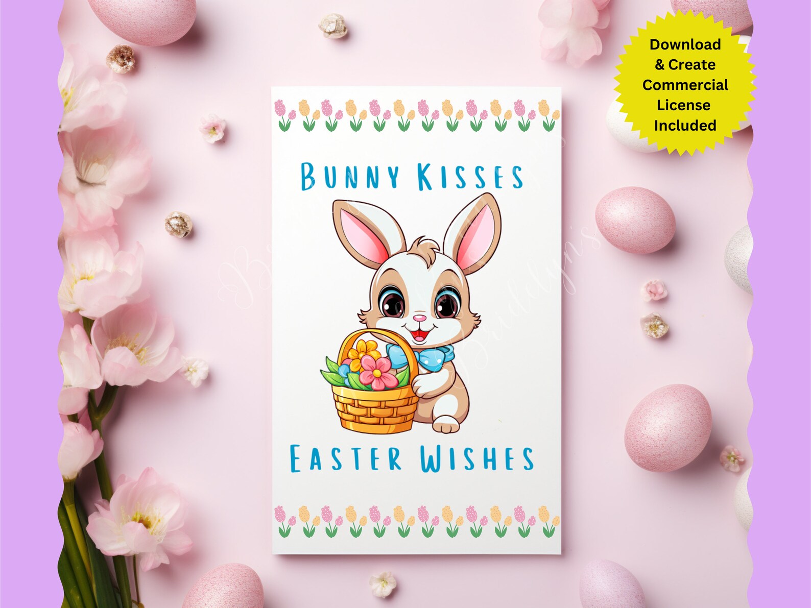 Cute Easter Clipart Bundle, Kawaii Easter Clipart, Printable Easter ...