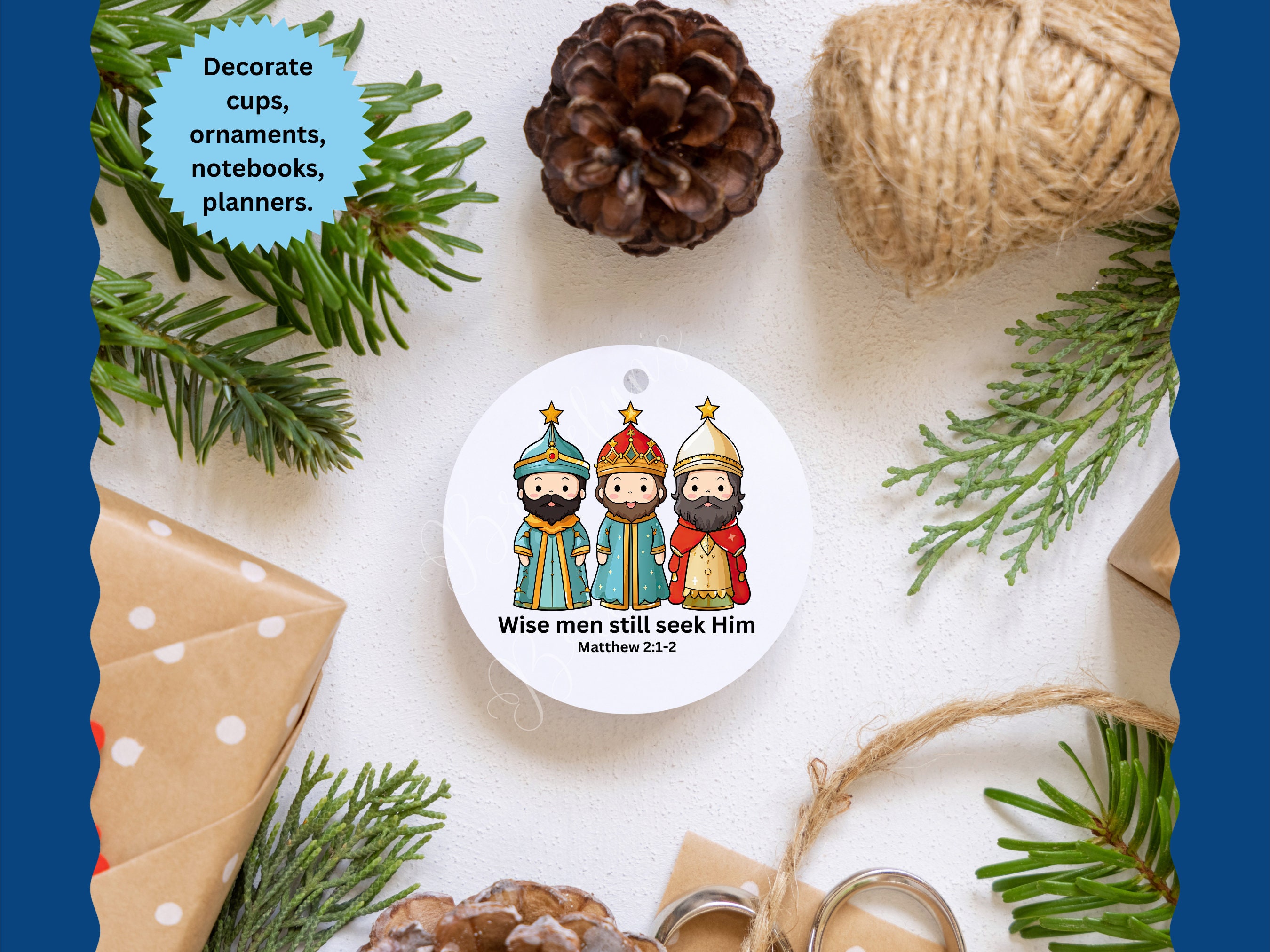 Nativity Clipart Bundle, Kawaii Nativity PNG Images, Christian Clipart ...