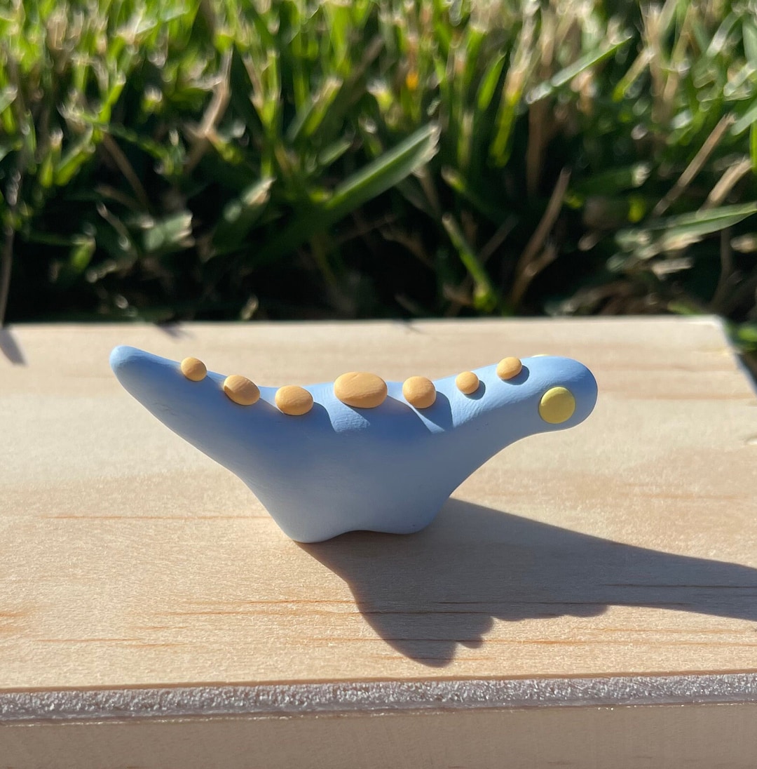 Miniature Polymer Clay Dinosaur Handmade Customizable Kawaii Smol Boi ...