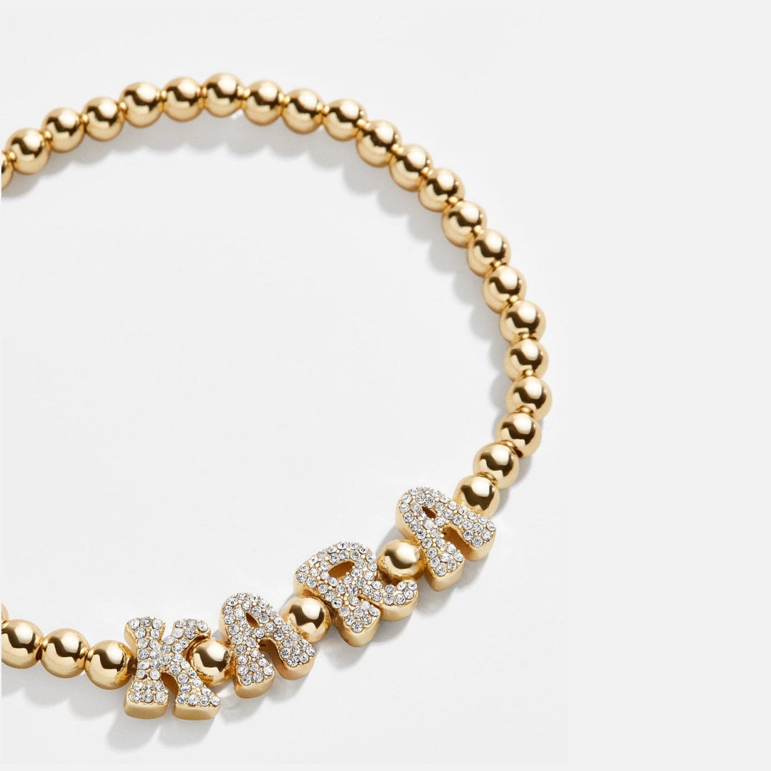 Custom Designed 18k Gold Plated Diamond Bracelet, Zircon Gemstone ...