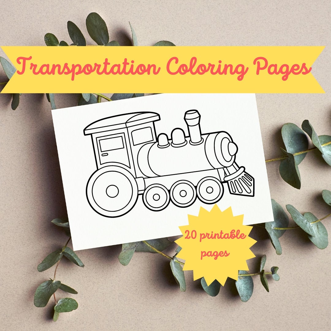 Transportation Coloring Pages 20 Simple Printable Coloring Pages ...