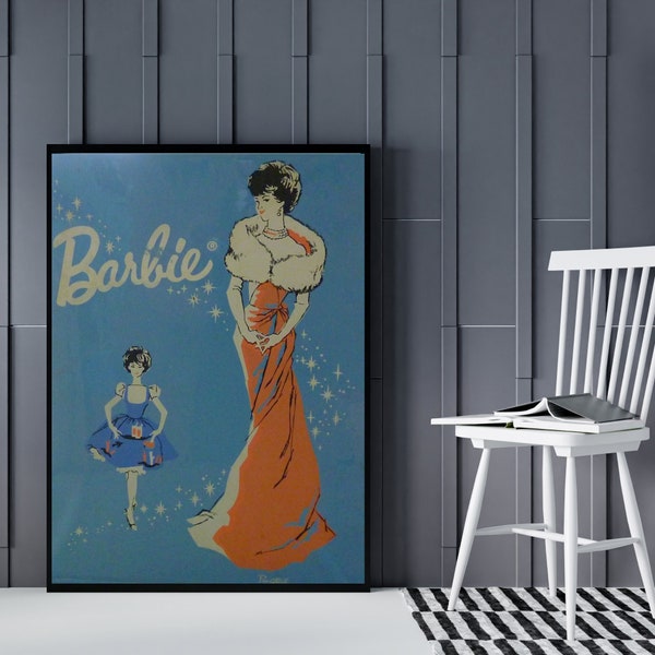 Vintage Barbie Print - Etsy