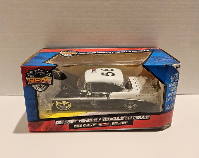 New Jada Badge City Heat 1956 Chevy Bel Air 1/24 Vintage - Etsy