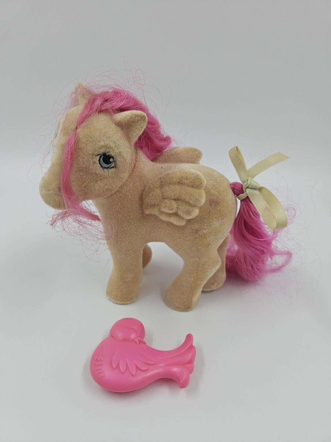 Hasbro My Little Pony G1 MLP so Soft Heart Throb 1985 Fuzzy Pegasus ...