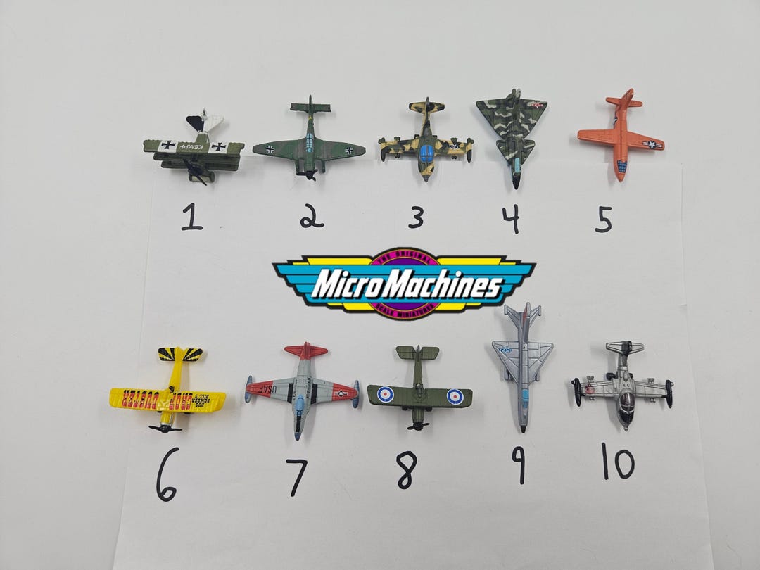 Micro Machines Military Propeller Planes and Special Jets *choose Your ...