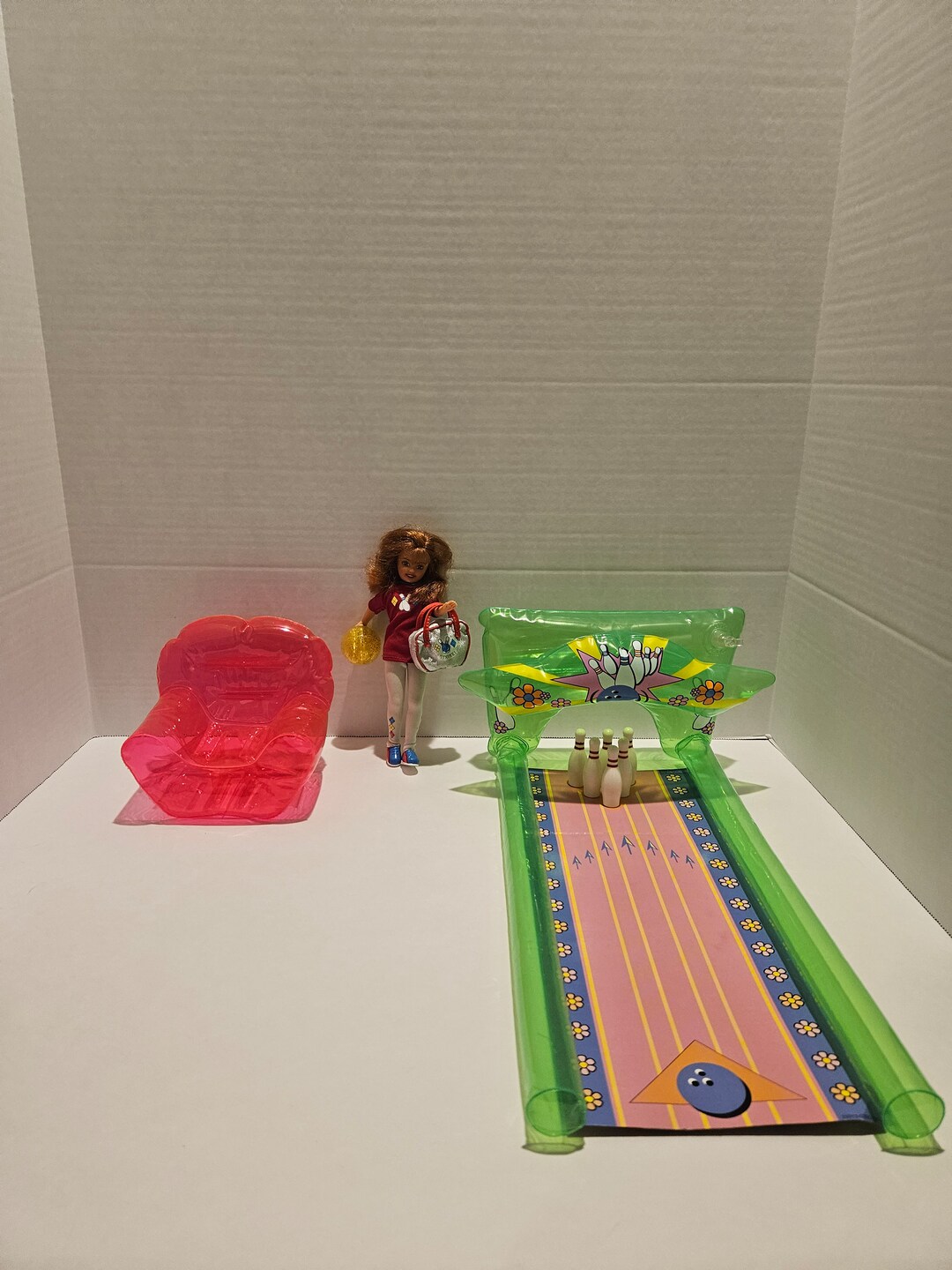 Vintage 1998 Barbie Bowling Party. Inflatable Alley. Mattel With ...