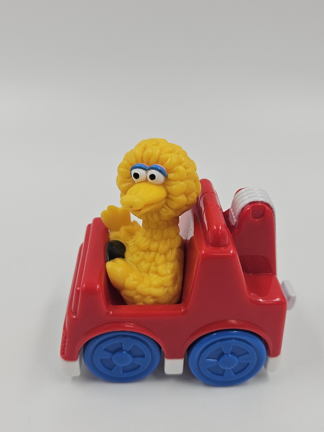 Sesame Street Big Bird Muppet Tow Truck Driving Toy Plastic 2004 Mattel ...