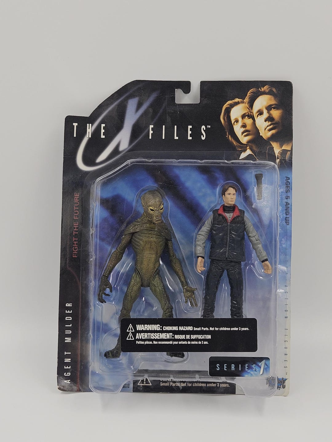 X Files Fight the Future: Agent Mulder and Alien Figure Mcfarlane 1998 ...