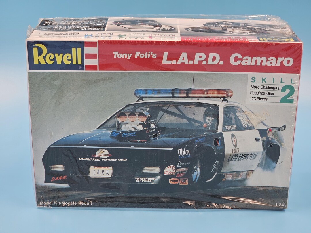 1991 Tony Foti's L.A.P.D. Camaro Police Drag Car 1/24 Revell Model Kit ...