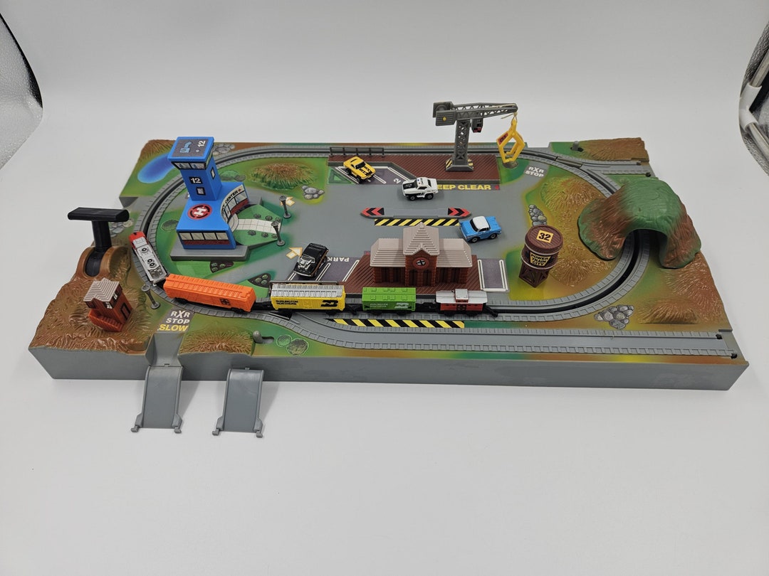 Vintage Micro Machines Power Train City Complete - All Accessories and ...