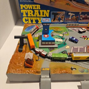Vintage Micro Machines Power Train City CIB Complete All Accessories ...